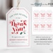 Christmas Thank You Gift Tags: Editable Holiday PDF - Etsy