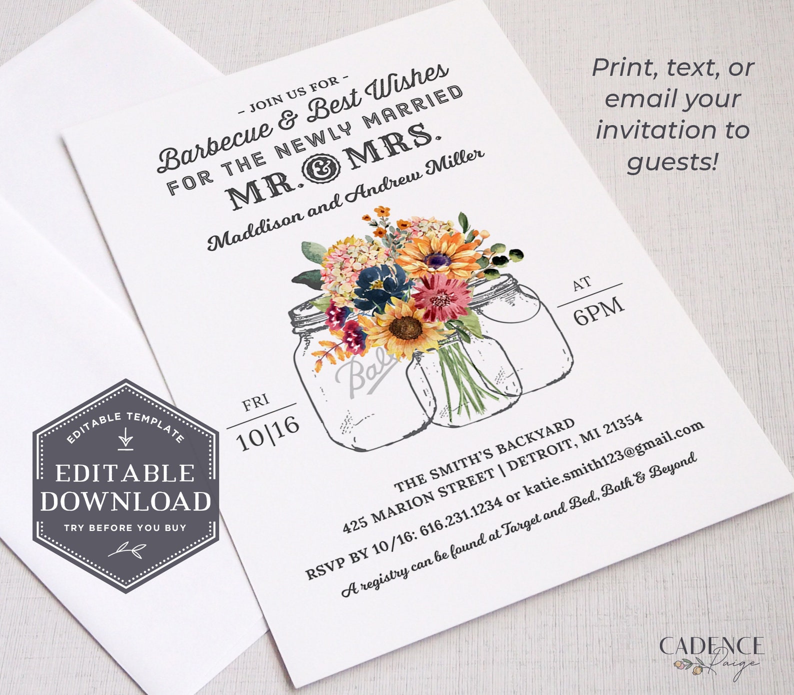 BBQ Wedding Reception I Do BBQ Invite BBQ Couples Shower - Etsy