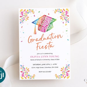 Graduation Party Fiesta Invitation for Mexican Theme Grad Party ...