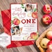 First Birthday Apple Banner Printable Apple Bunting Apple - Etsy