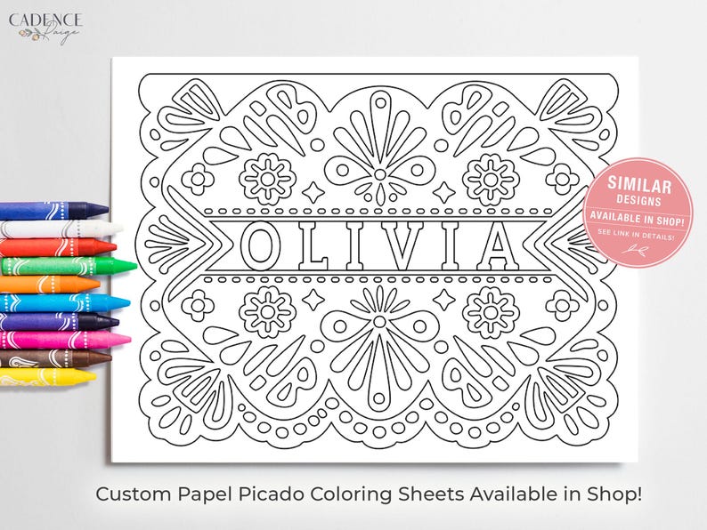 Custom First Fiesta Coloring Page: Printable Birthday Activity (digital ...