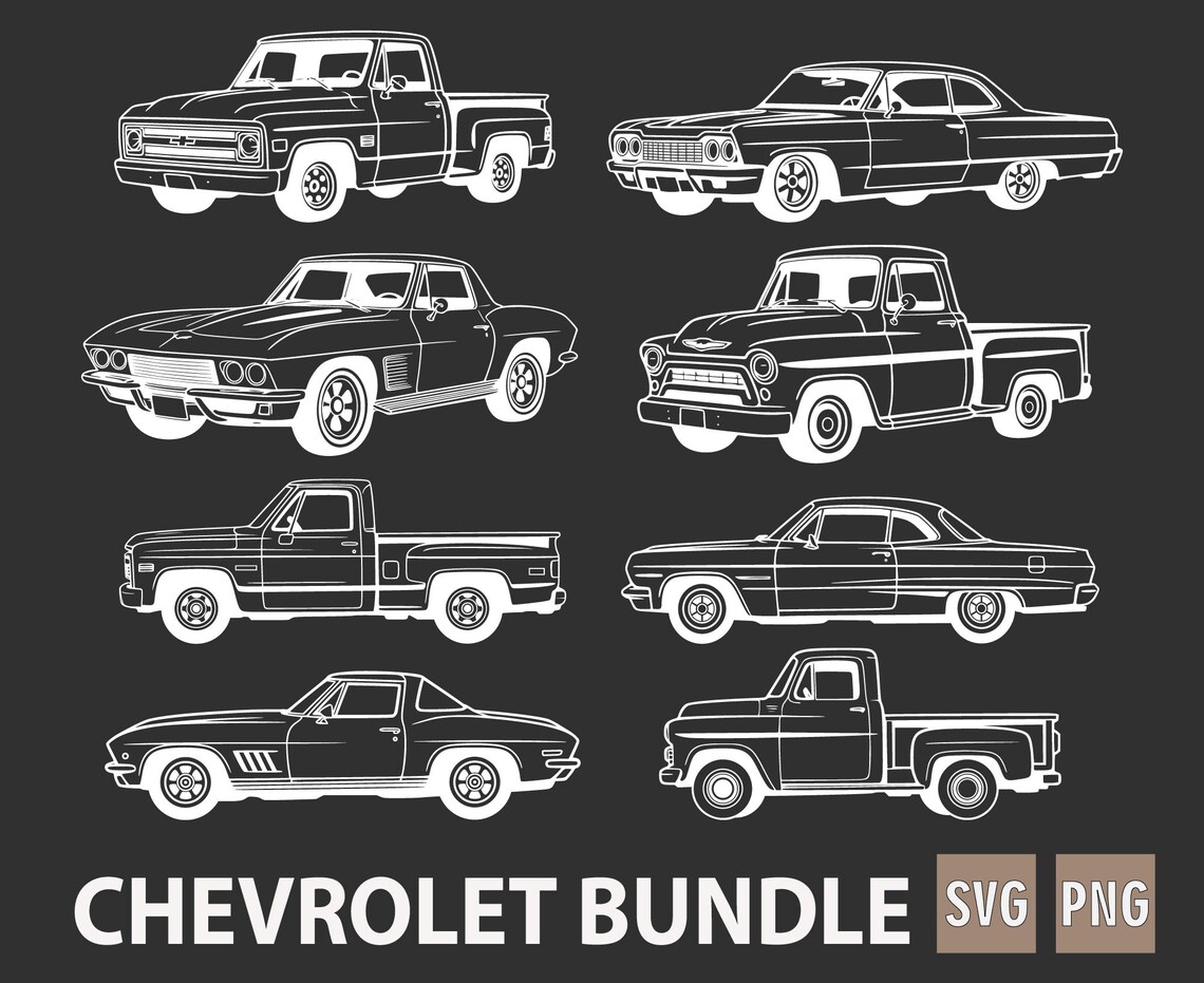Chevrolet Svg Chevrolet Car Svg Chevrolet Cut File Chevrolet Silhouette ...