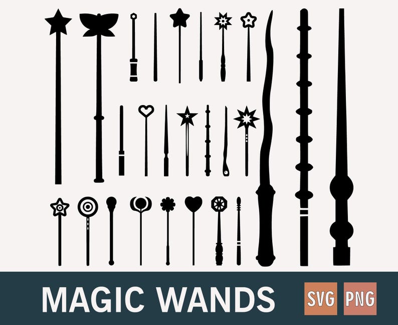 Magic Wand Svg Princess Wand Svg Digital Magic Wand Svg Magic Wand Cut ...