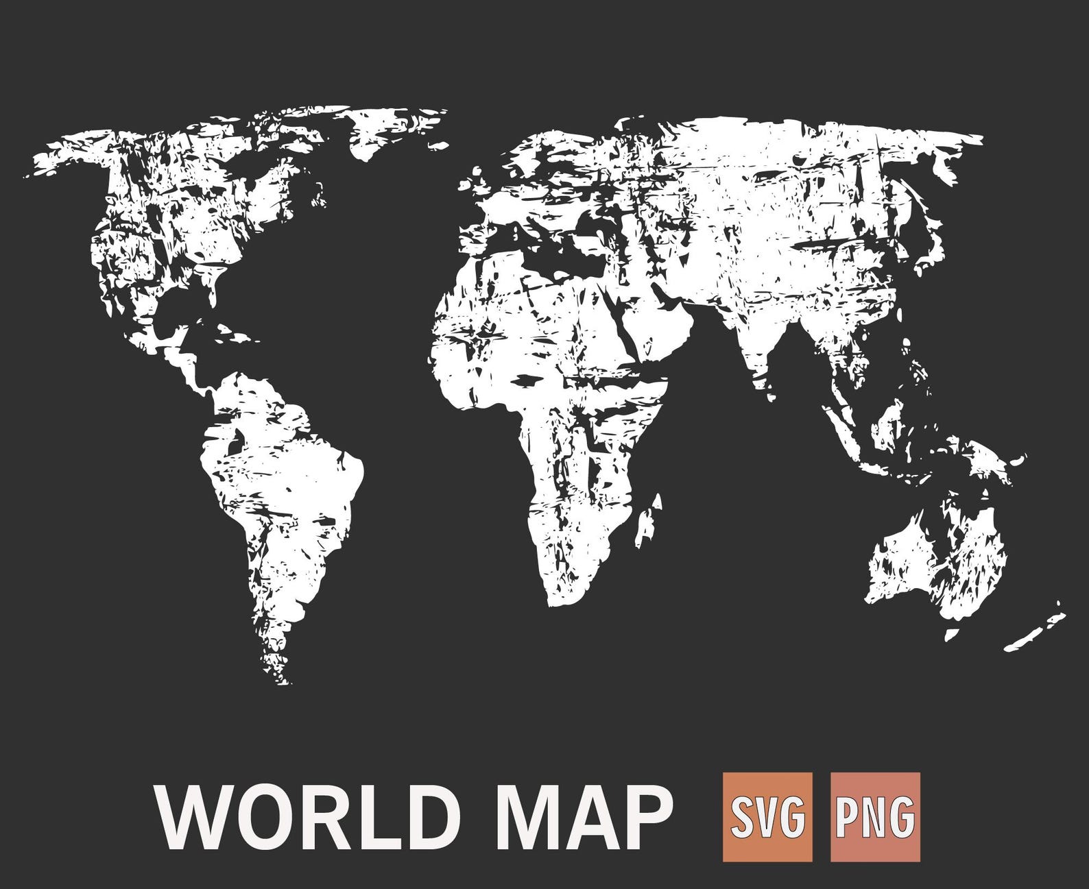 World Map Svg Map of the World Svg World Map Distressed Svg Map ...