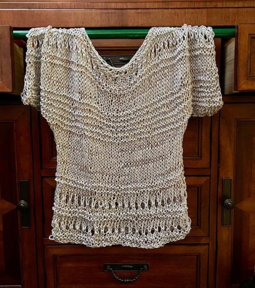 Summer Top Knitting Pattern: Easy Beginner Knit (sizes S-XL) (english ...