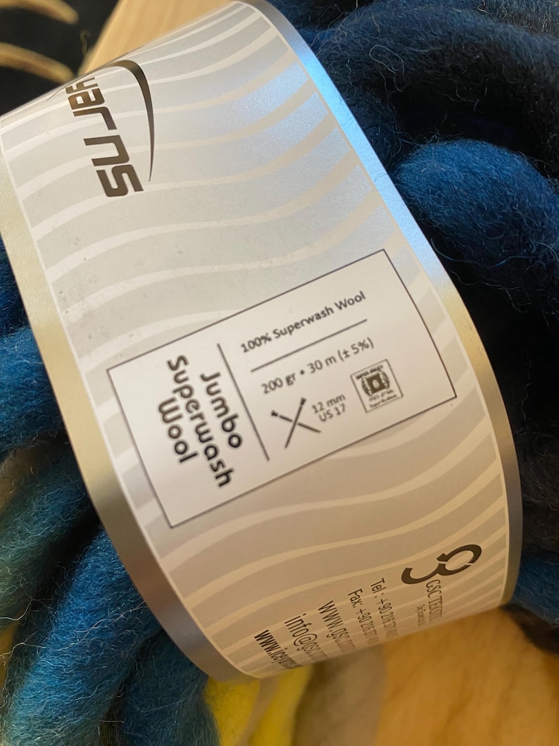 Ice Jumbo Wool. Jumbo Superwash Wool . - Etsy UK