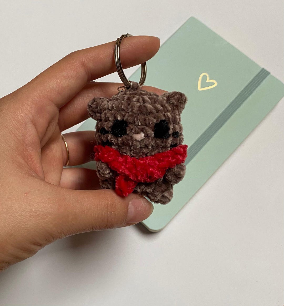 Handmade Crochet Cat Keychain – Cute Amigurumi - Etsy