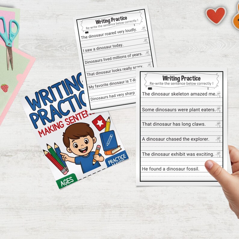 Printable Sentence Writing Worksheets, Write the Sentence Worksheets ...