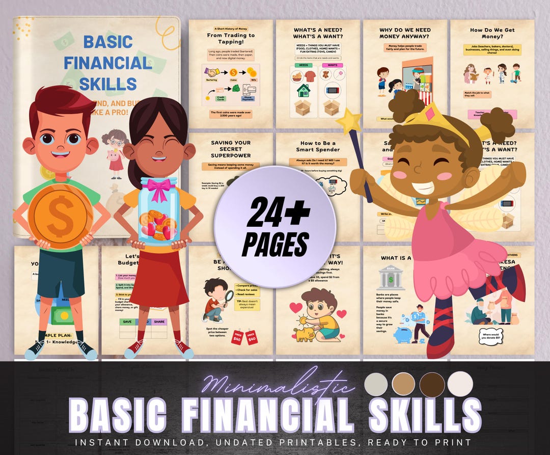 Basic Financial Skills, Personal Finance Workbook, Money Management ...