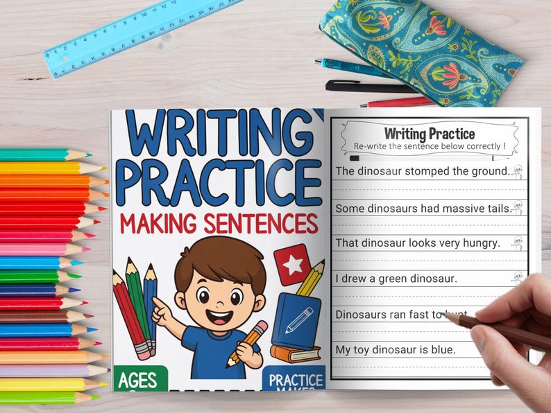 Printable Sentence Writing Worksheets, Write the Sentence Worksheets ...