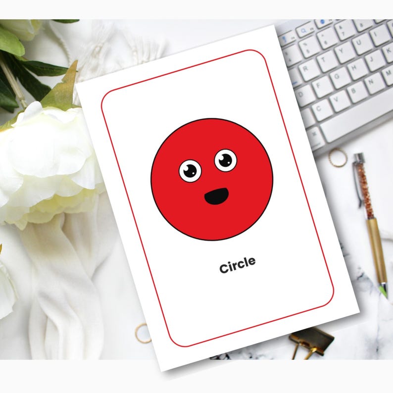 Shapes Flash Cards for Toddlers, Preschool Learning (printable Set) - Etsy