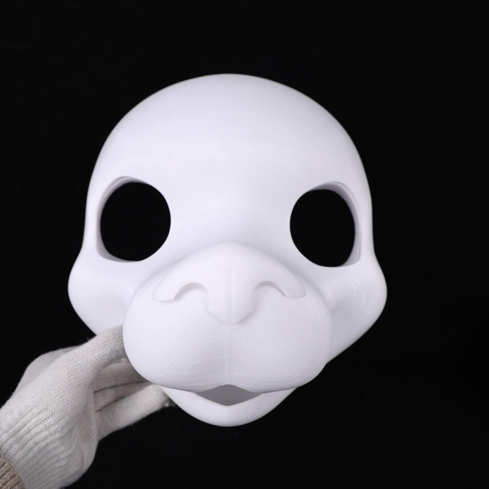 Smiling American Style Dog Furry Mask Base 3D Printed PETG Canine ...