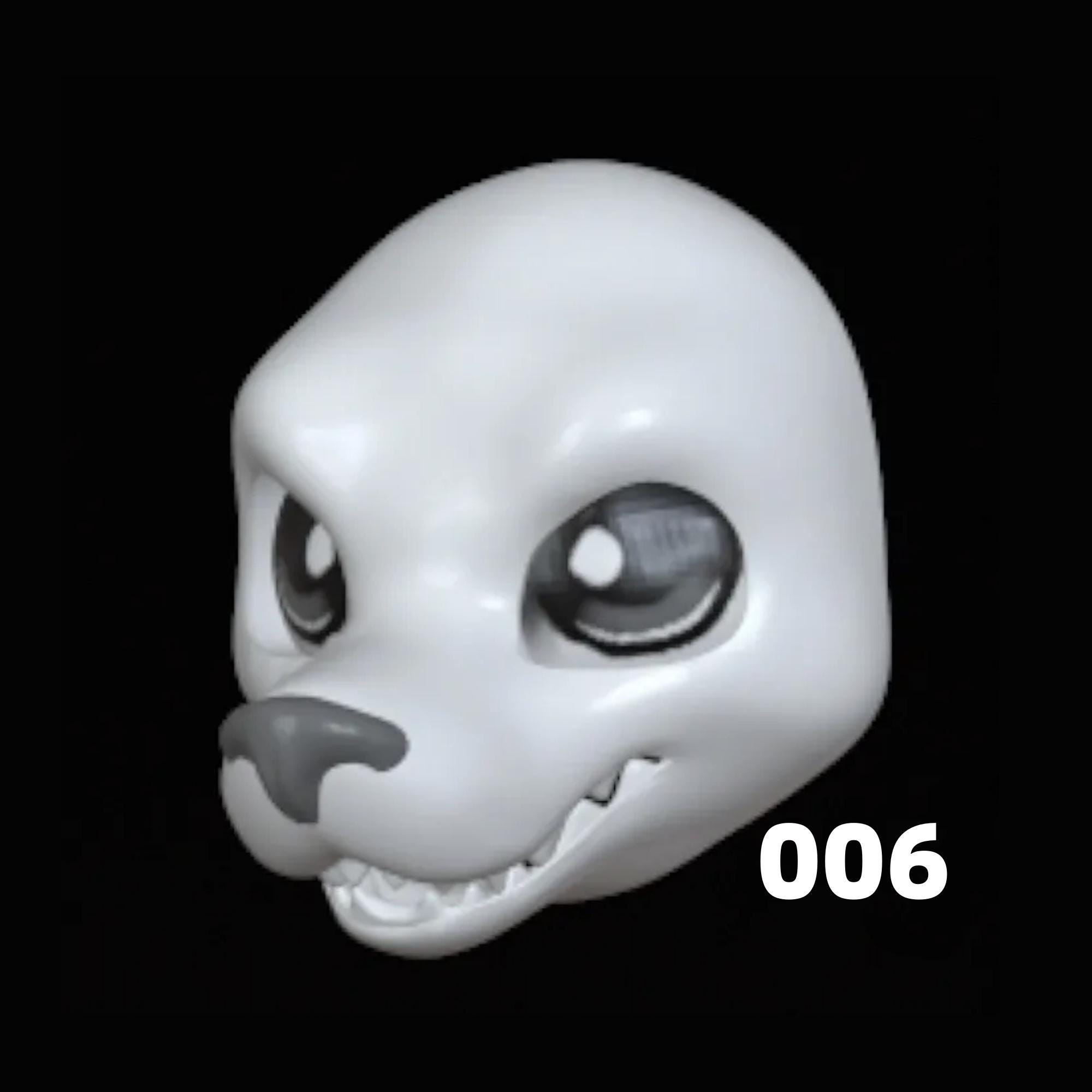 Long Muzzle Wolf Fursuit Head Base Japanese American Style Canine Mask ...