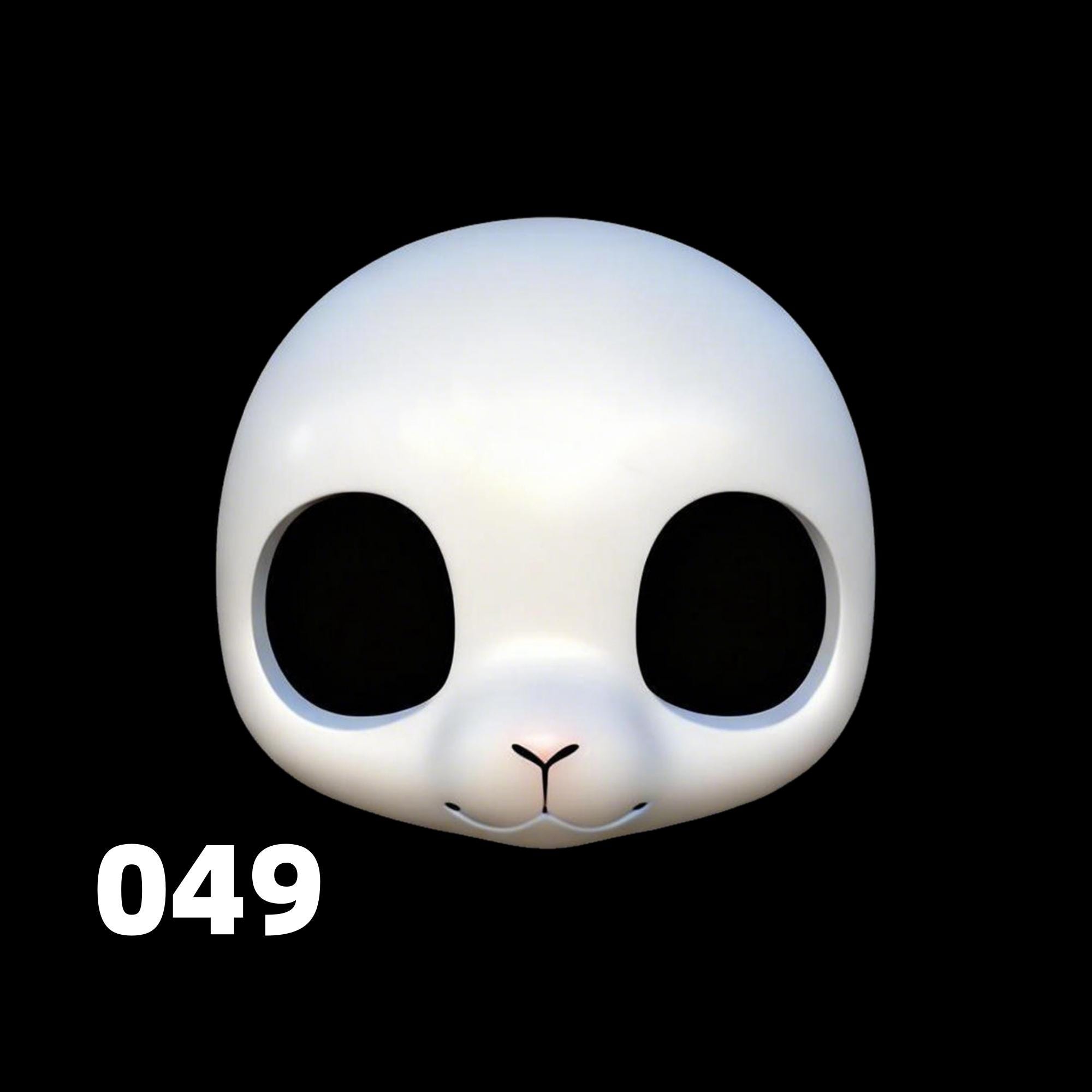 Adorable Kawaii Lamb Fursuit Head Base 3D Printed Short Muzzle Round ...