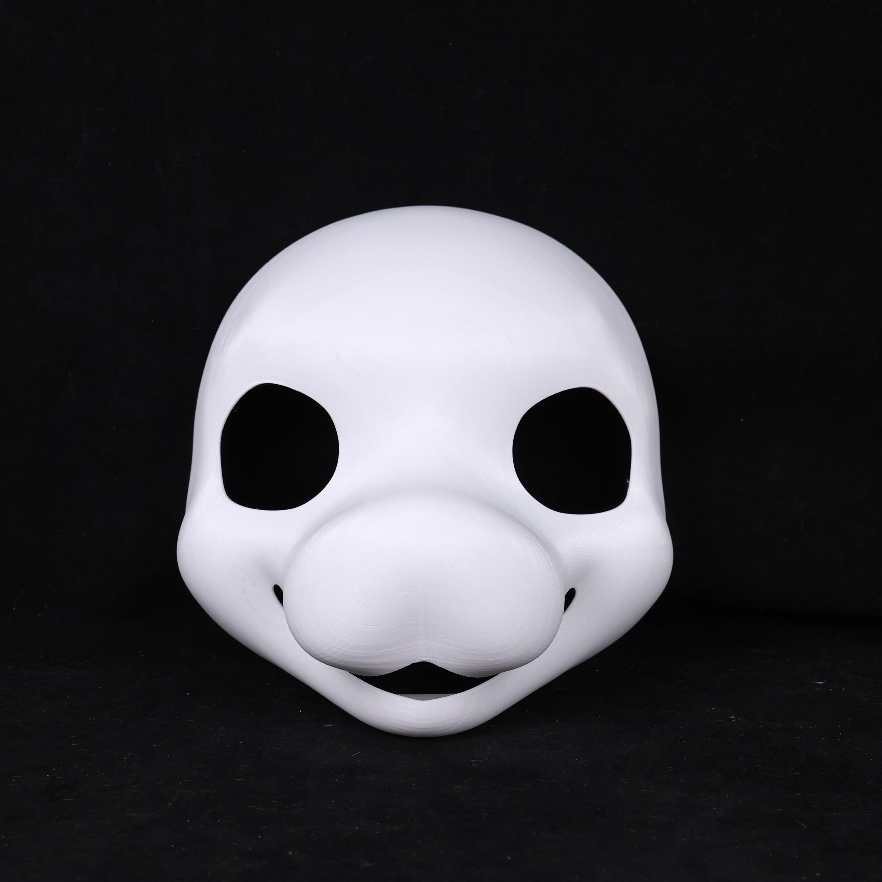 Smiling American Style Dog Furry Mask Base 3D Printed PETG Canine ...