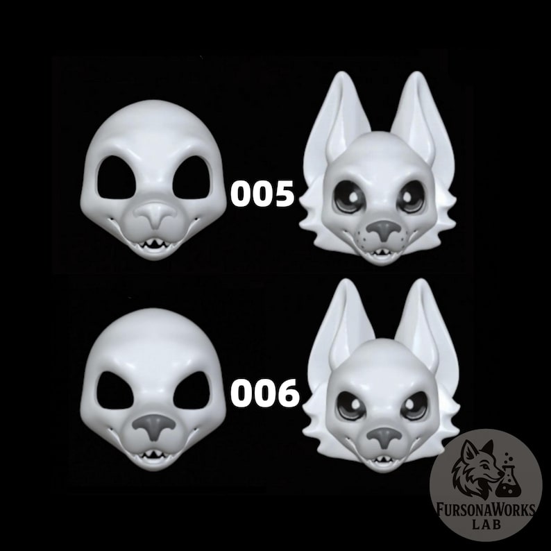 Long Muzzle Wolf Fursuit Head Base Japanese American Style Canine Mask ...