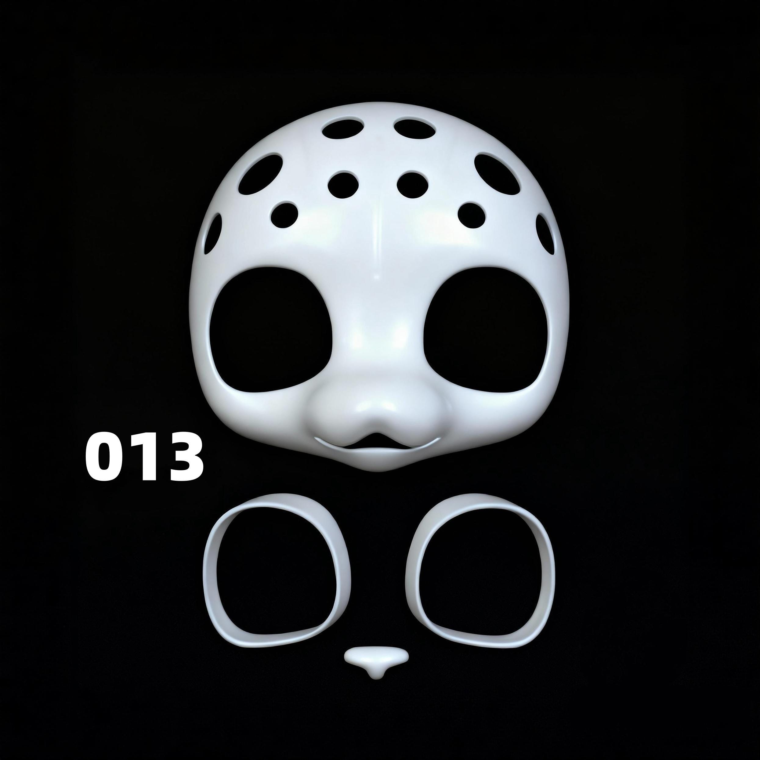 Japanese Kawaii Short Muzzle Cat Fursuit Head Base 3D Printed Mask ...