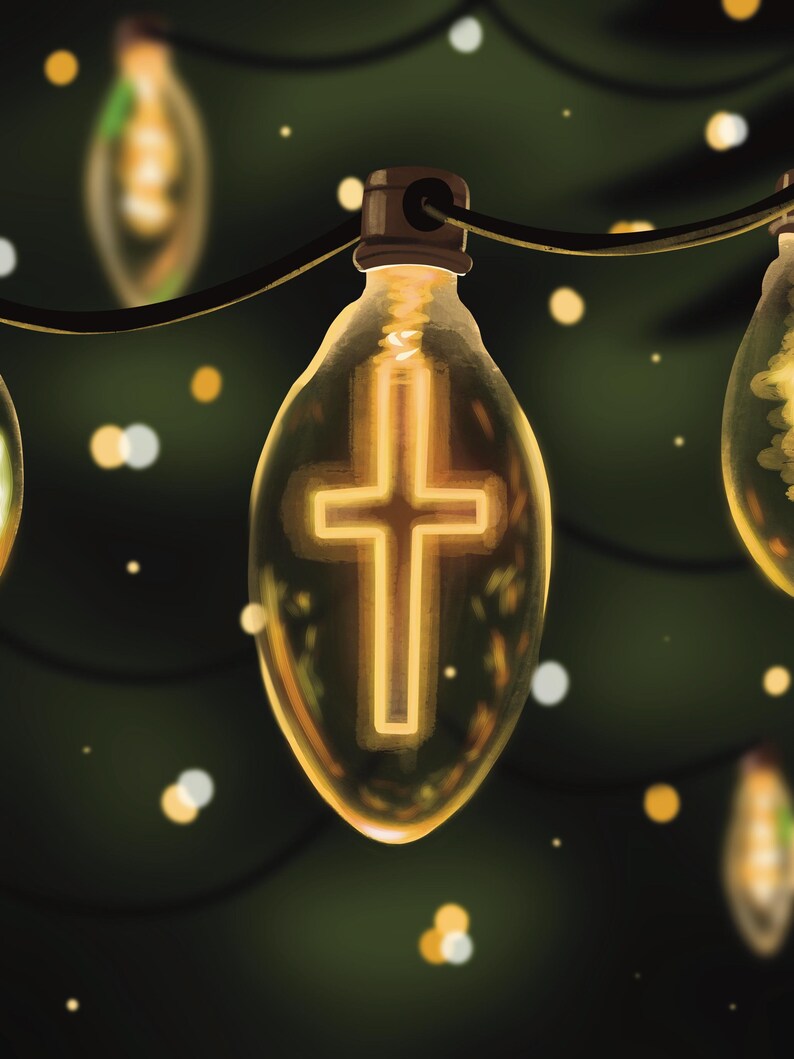 Christian Christmas Printable, Faith Holiday Decor, Religious Holiday ...