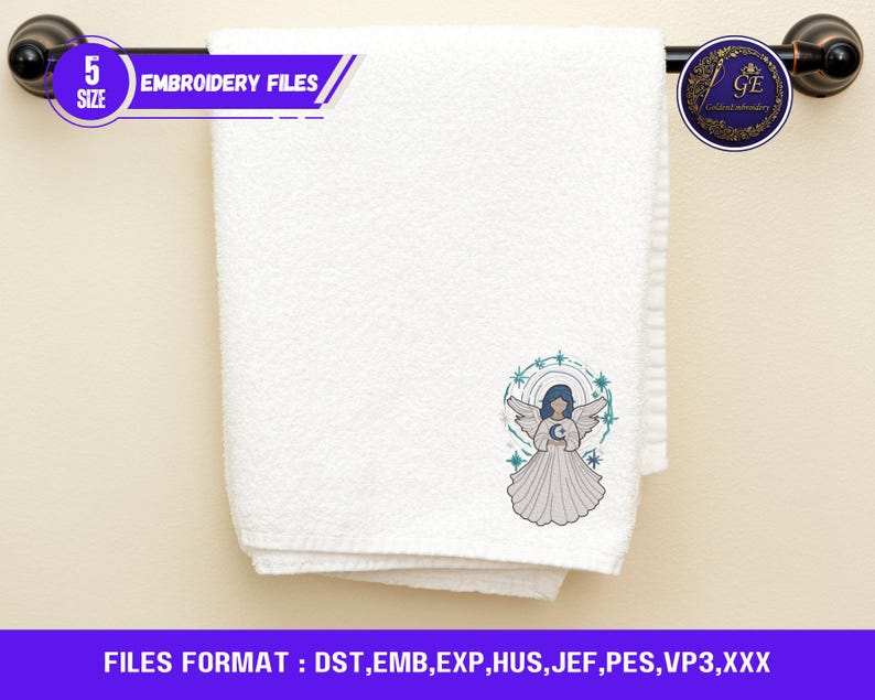 Christmas Angel Embroidery Design | Religious Stitch Pattern (instant ...