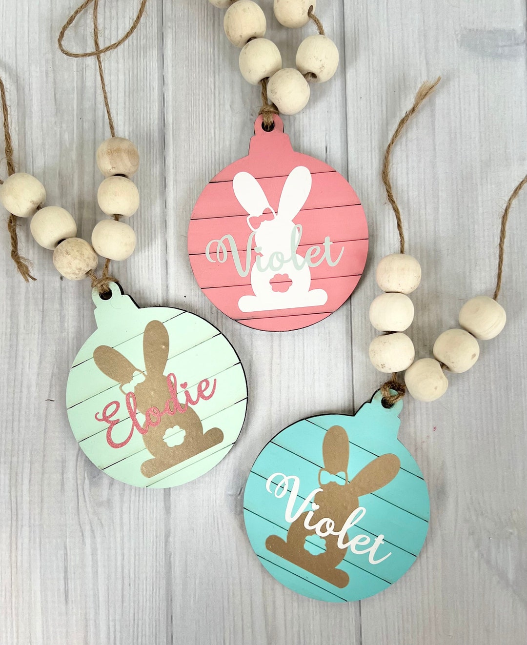 Personalized Easter Basket Tag, Modern Farmhouse Easter, Custom Easter ...