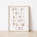 Printable Alphabet Poster, Abc Poster, Boho Alphabet, Montessori Poster ...