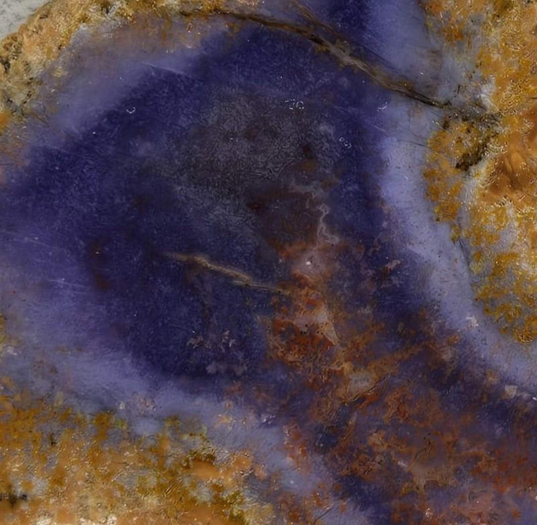 Purple N Orange Burro Creek Agate Slab RS1132 - Etsy
