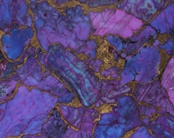 Purple Turquoise in Metal Matrix Slab RS876 - Etsy