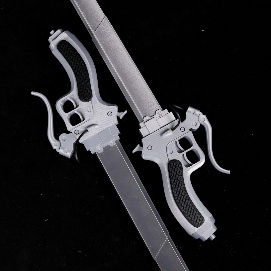 Anime Style Expandable Dual Blade Prop 3D Printed Retractable Swords ...