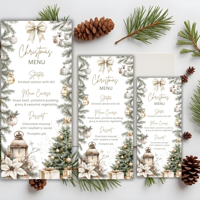 Rustic Menu - Etsy