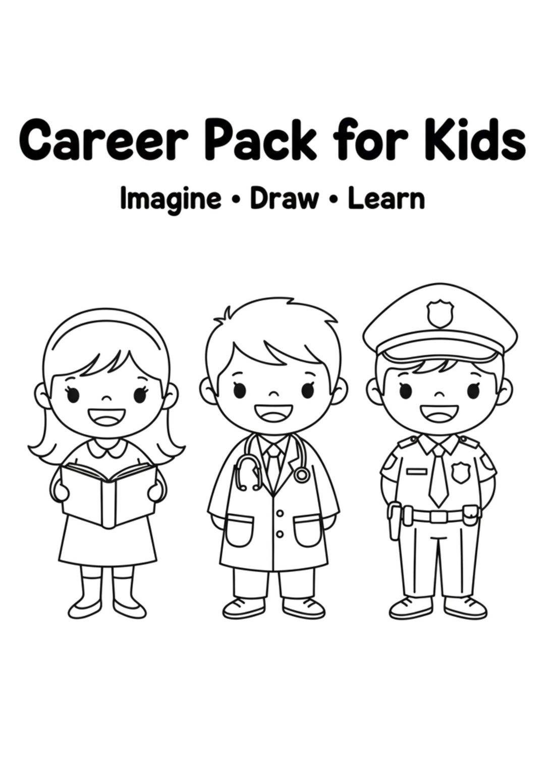 Kids Career Day Worksheet | Community Helpers Activity (PDF Printable ...
