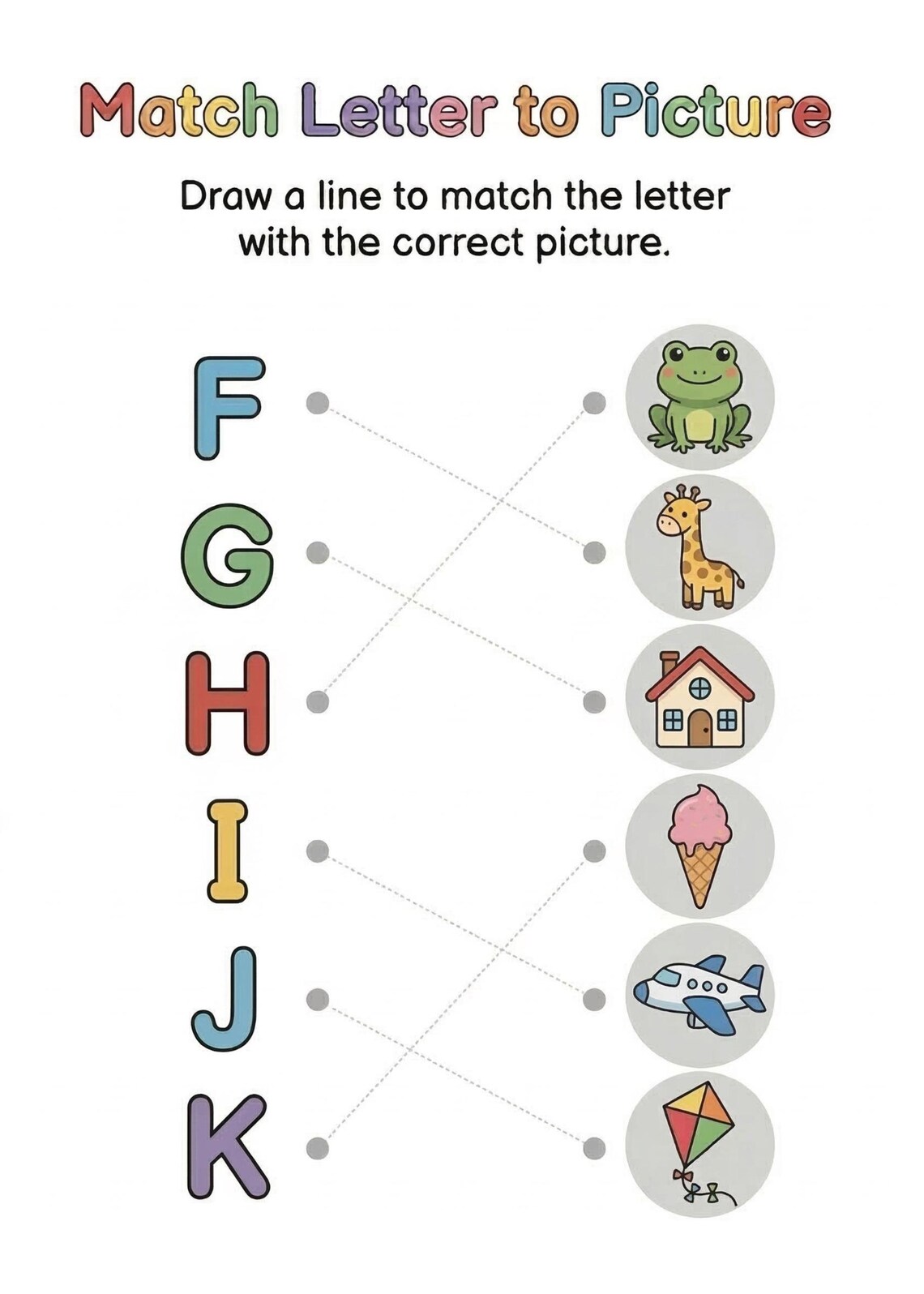 Preschool Alphabet Worksheets | Uppercase Lowercase Matching, Phonics ...