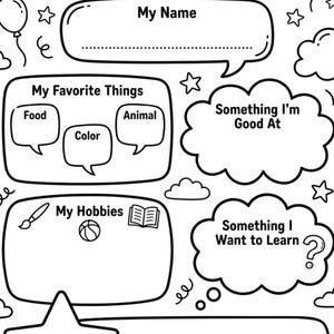 All About Me Worksheet Bundle | My Dream Life & Gratitude Printable ...