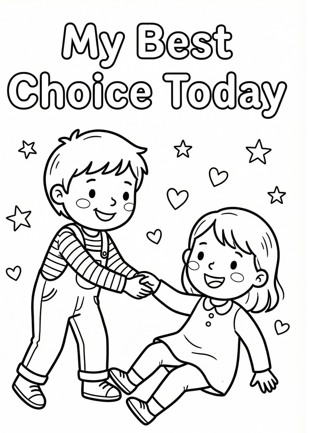 Good Choices Coloring Pages | Kids Social Skills, SEL Activity (PDF ...