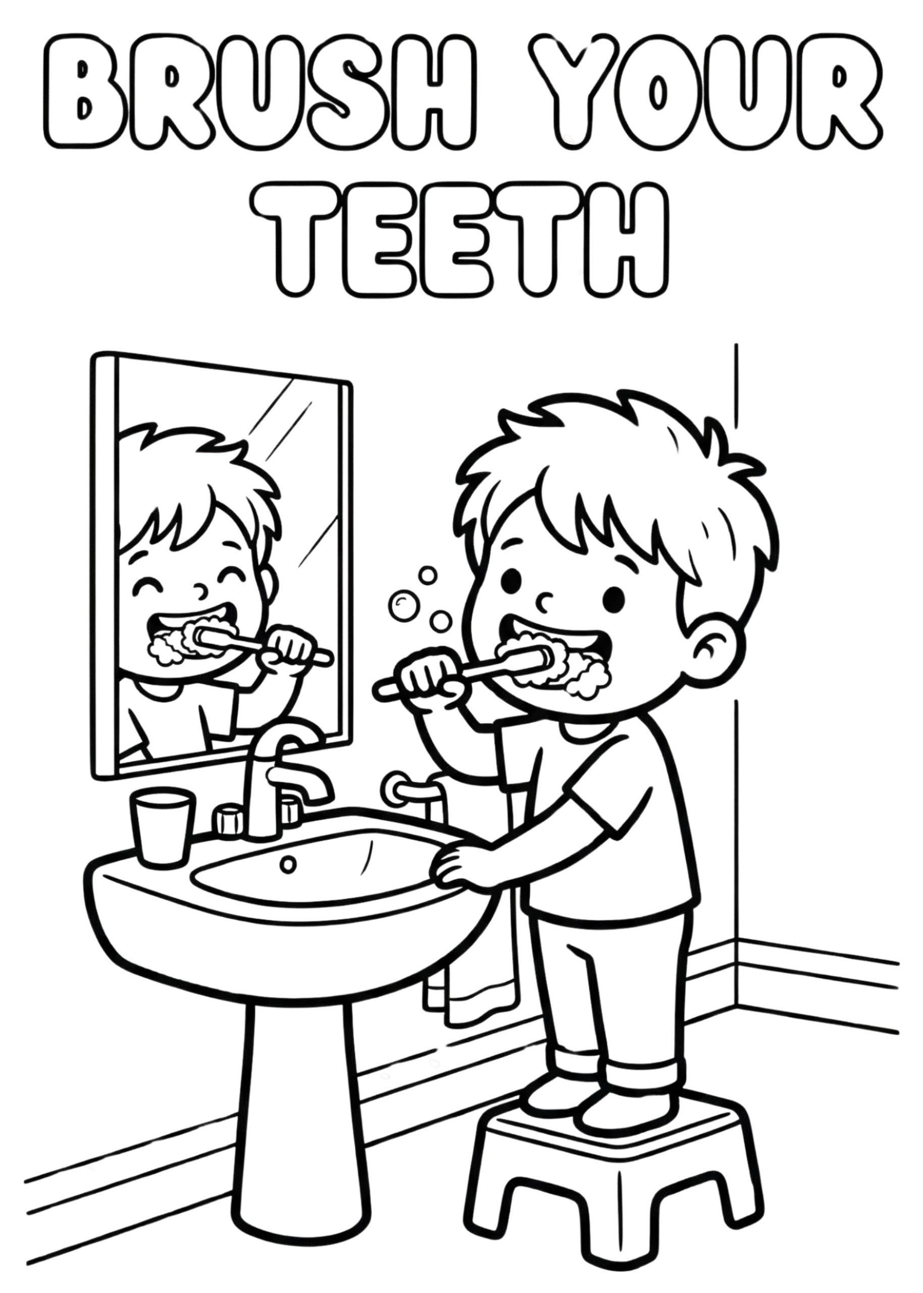 Preschool Routine Chart | Kids Coloring Pages, Reward Tracker (A4 PDF ...