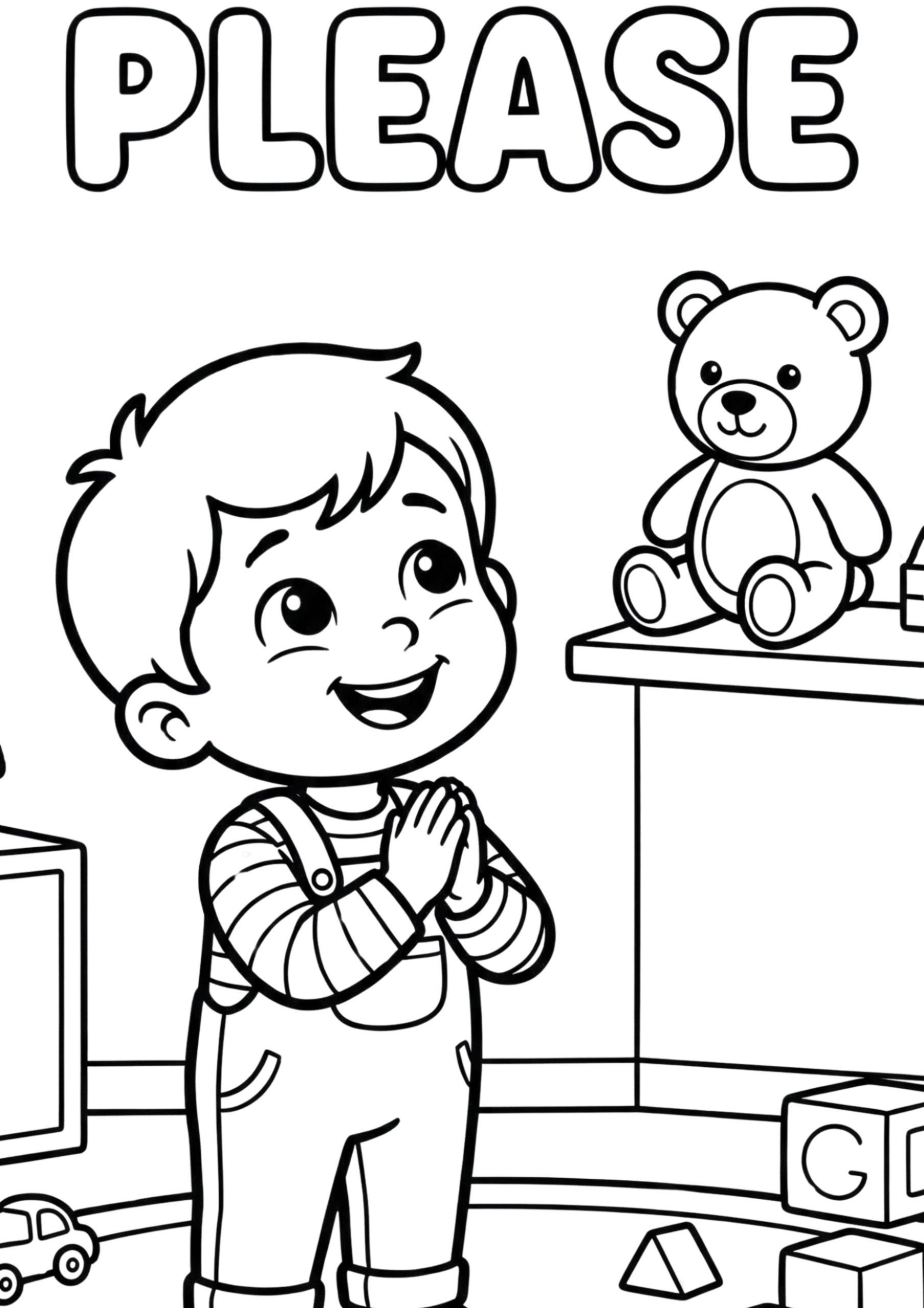 Good Manners Coloring Pages for Kids | Behavior Learning Book - Etsy