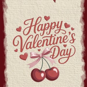 Pink Valentine's Day Cards | Romantic Printable Bundle (instant ...