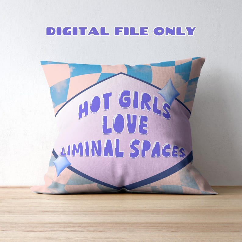 Hot Girls & Liminal Spaces - Y2K Aesthetic Wall Art, Weirdcore Digital ...