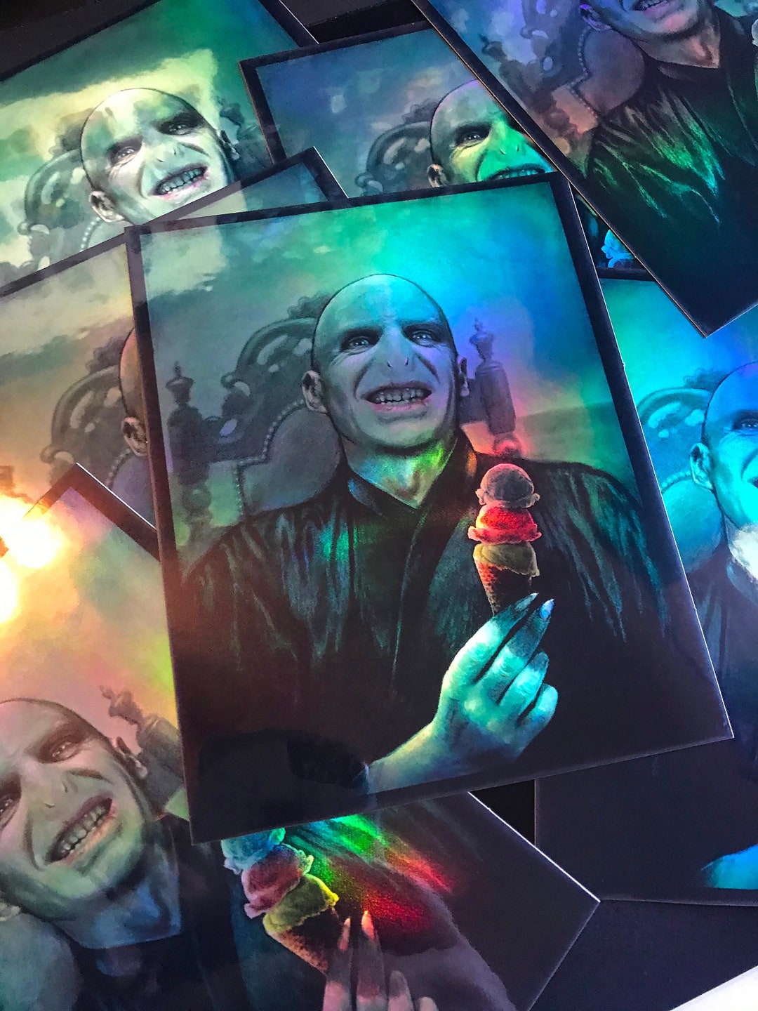 VOLDEMORT Gets Ice Cream Holographic Sticker Harry Potter Lord ...