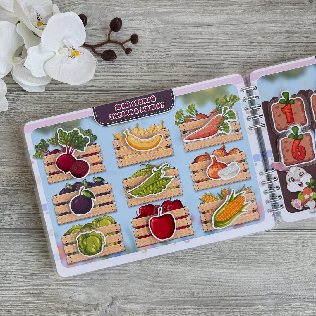 Personalized Learning Busy Book for Toddlers | Quiet Activity Book - Etsy