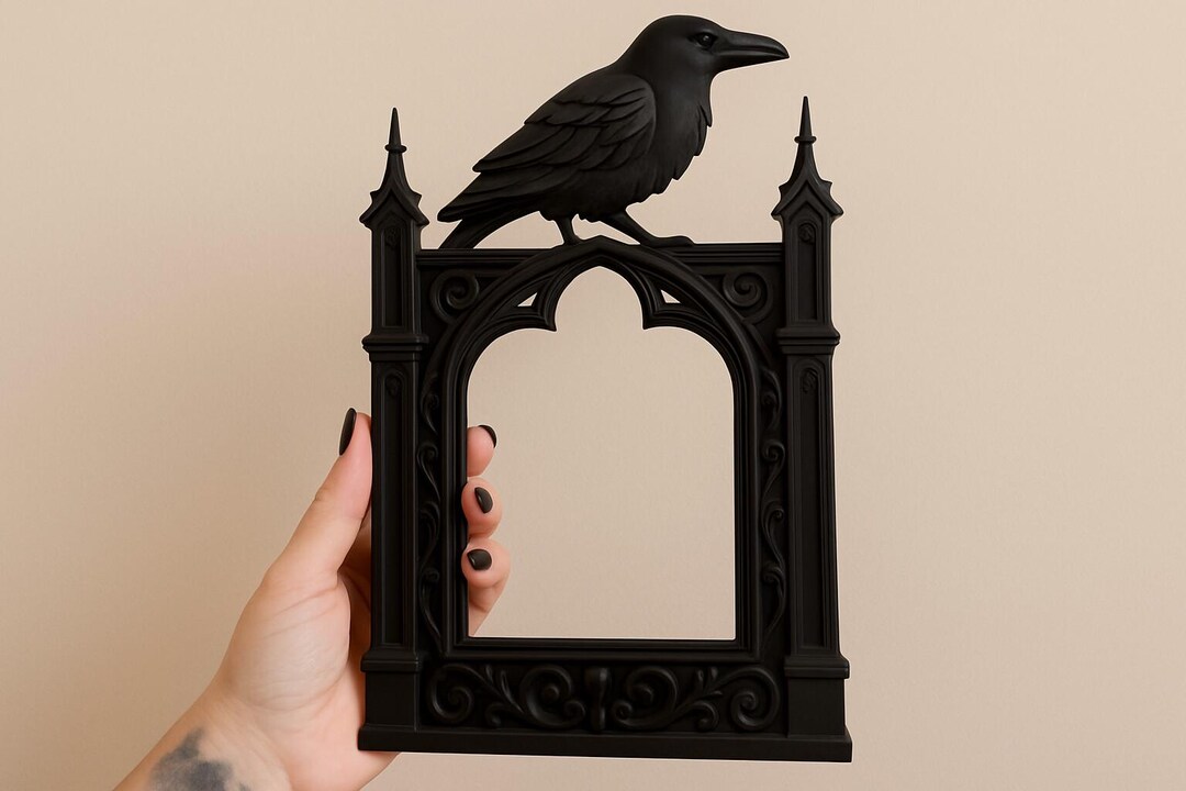 Gothic Raven Frame Ornate Cathedral Dark Altars - Etsy UK