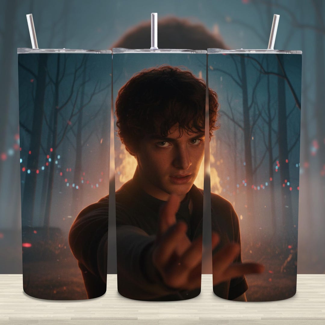 Will Byers Tumbler PNG, 20oz Skinny Tumbler Wrap, Stranger Things TV ...