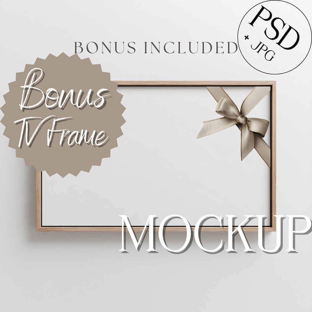 Bonus Ribbon and Tv Frame | Bottom Ribbon & Bow Graphic | Bonus or Gift ...