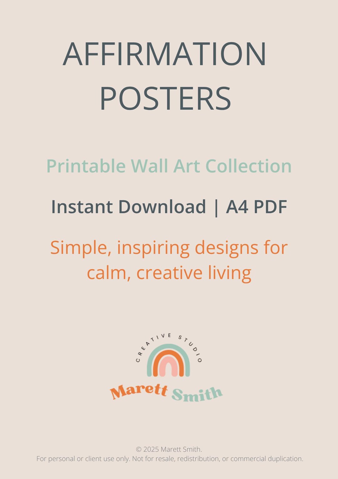 Affirmation Posters | Motivational A4 Wall Art (PDF) - Etsy