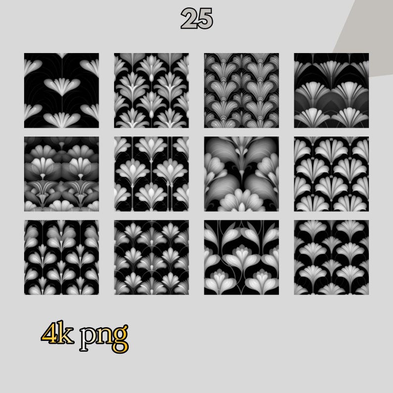 25 Flower Depth Maps Pack 4K | Floral Texture CNC Relief | Laser ...