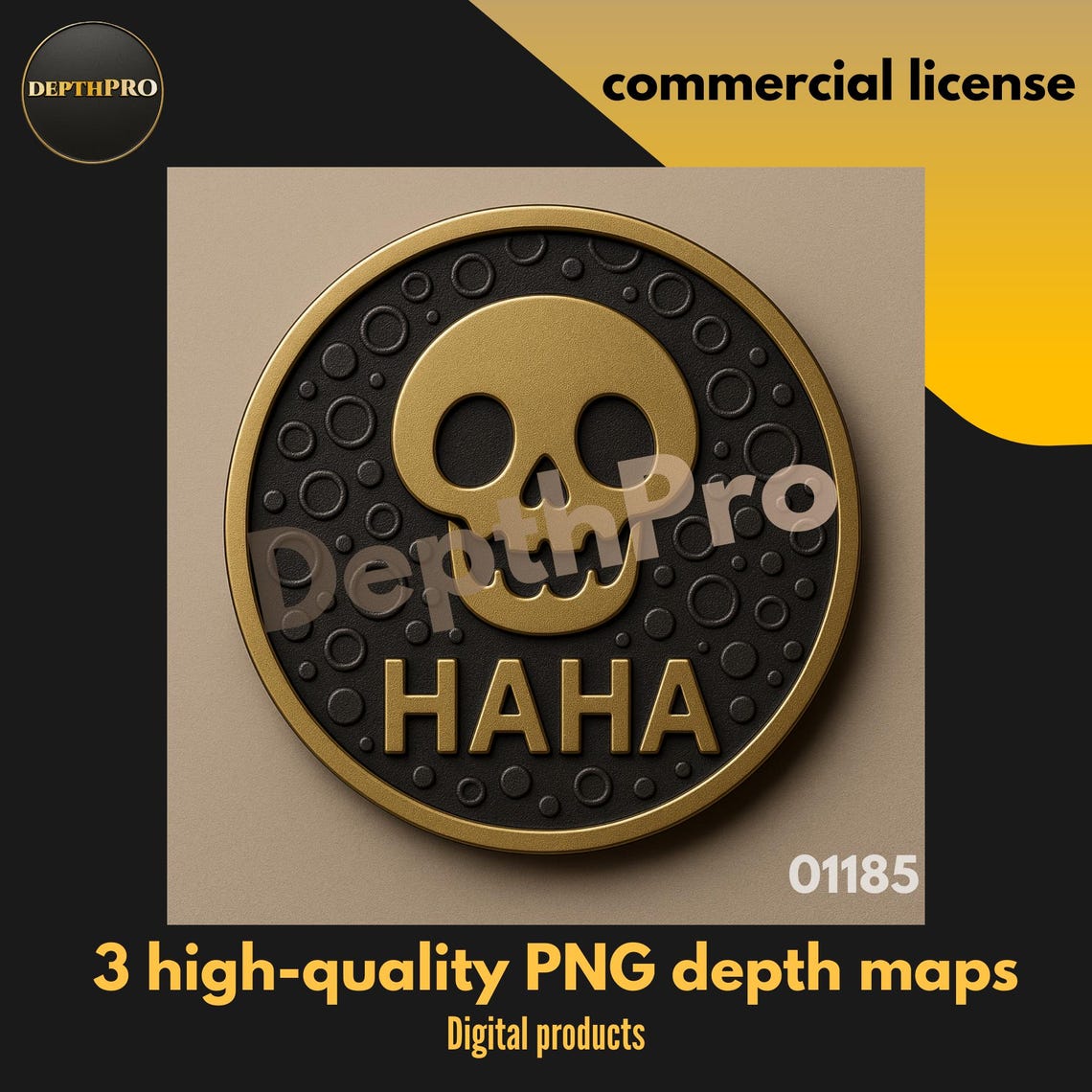 Urban Humor Coin-street-depth Map: 3D Embossing, Laser Engraving ...