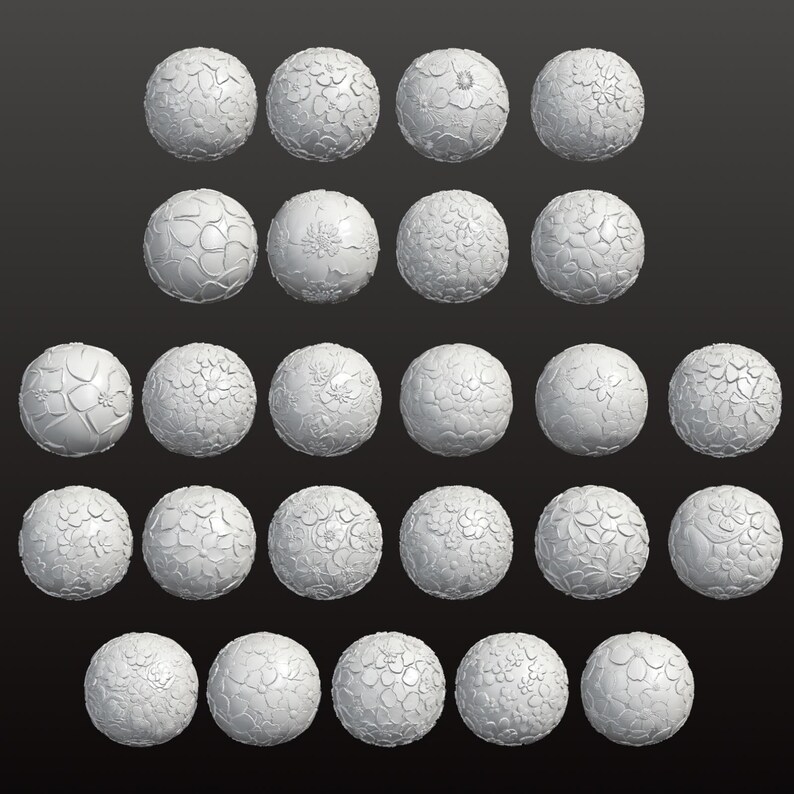 25 Flower Depth Maps Pack 4K | Floral Texture CNC Relief | Laser ...