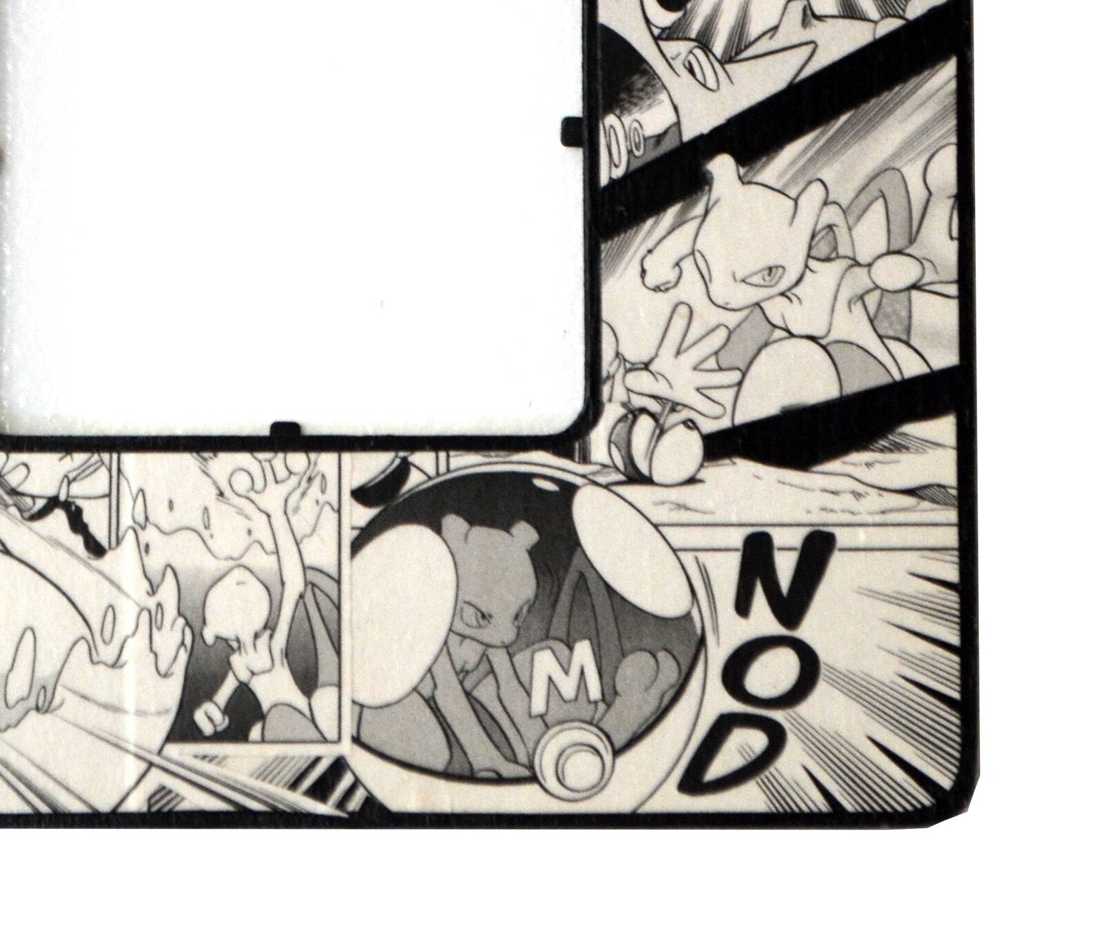Vintage Pokemon Mewtwo Picture Frame Vintage Handmade Comic Book Art ...
