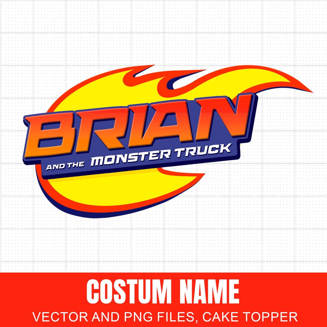 Editable Costum Name and Size Logo | for Cake Topper, T-shirt, Cupcake ...