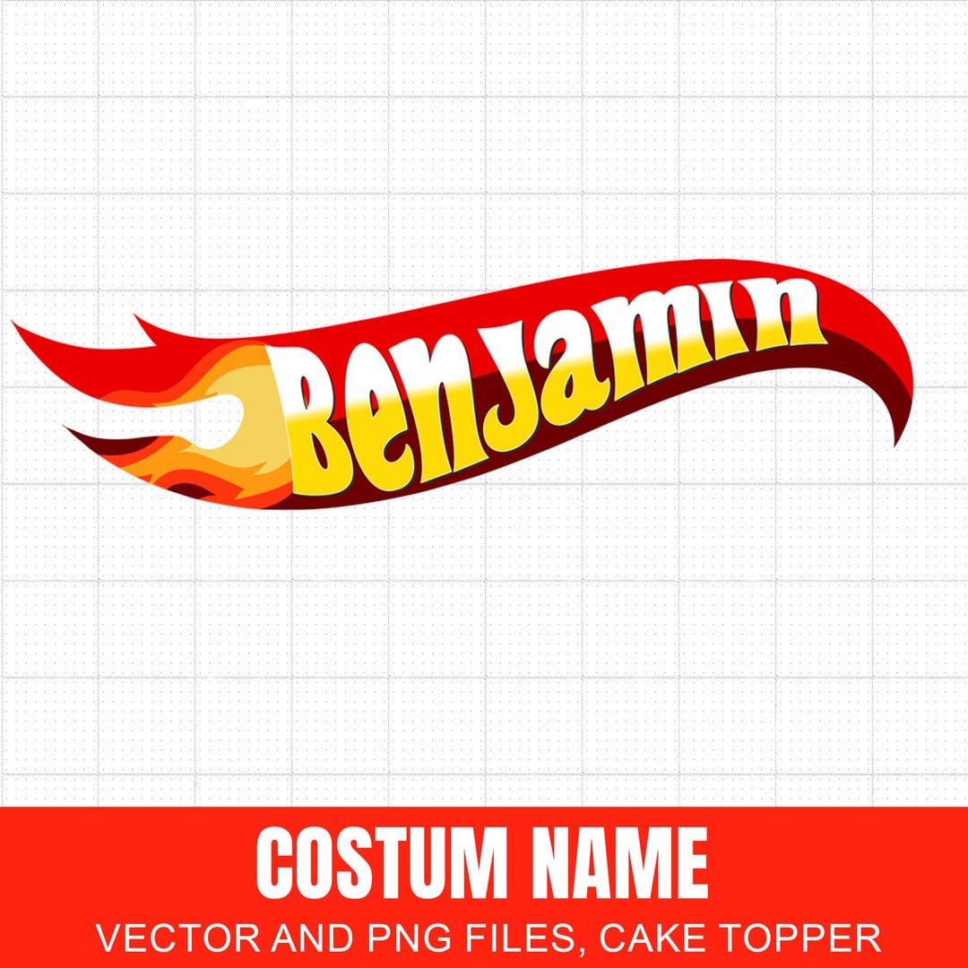 Editable Logo Name, Name Sticker Costum Size, Caketopper, T-shirt ...