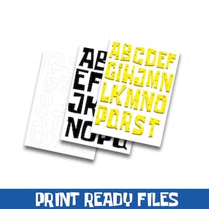 Printable Cartoon Style Alphabet Bundle – Editable Name Tags, Kids ...